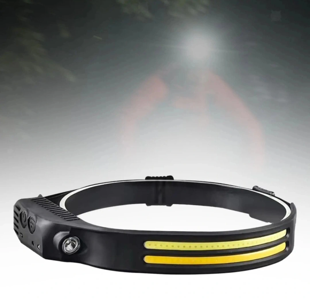 Rechargable Twin Cob Headlight With Side Beam, Motion Sensing | Karrot